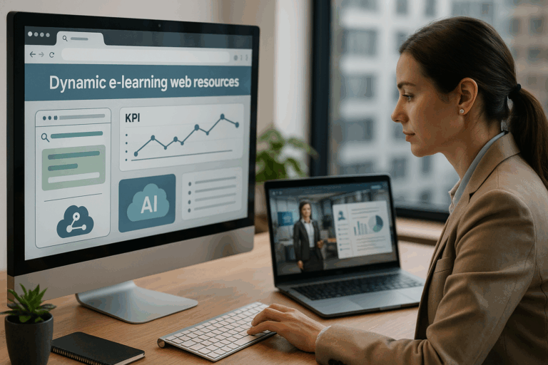 Dynamic e-learning web resources: easily boost your VTS modules
