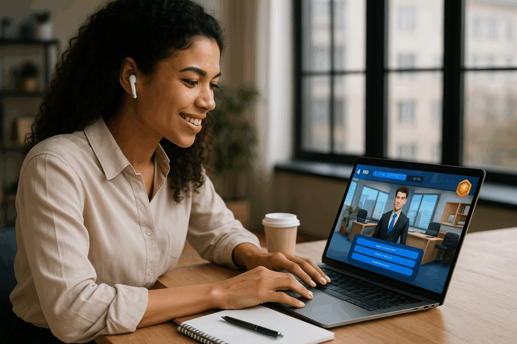 Gamified e-learning module: advantages, examples, and method