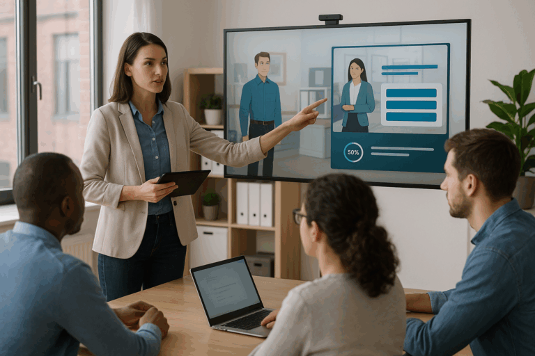 Interactive presentation in professional training: boost engagement
